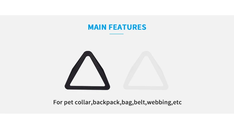 Wholesale Triangle Plastic Ring Buckle for Bag - Durable & Secure