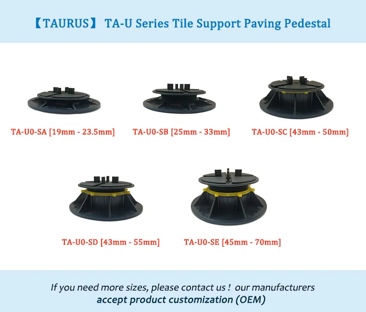 Jnz Plastic Pallet Adjustable Pedestal For Raised Outdoor Floor Support ...