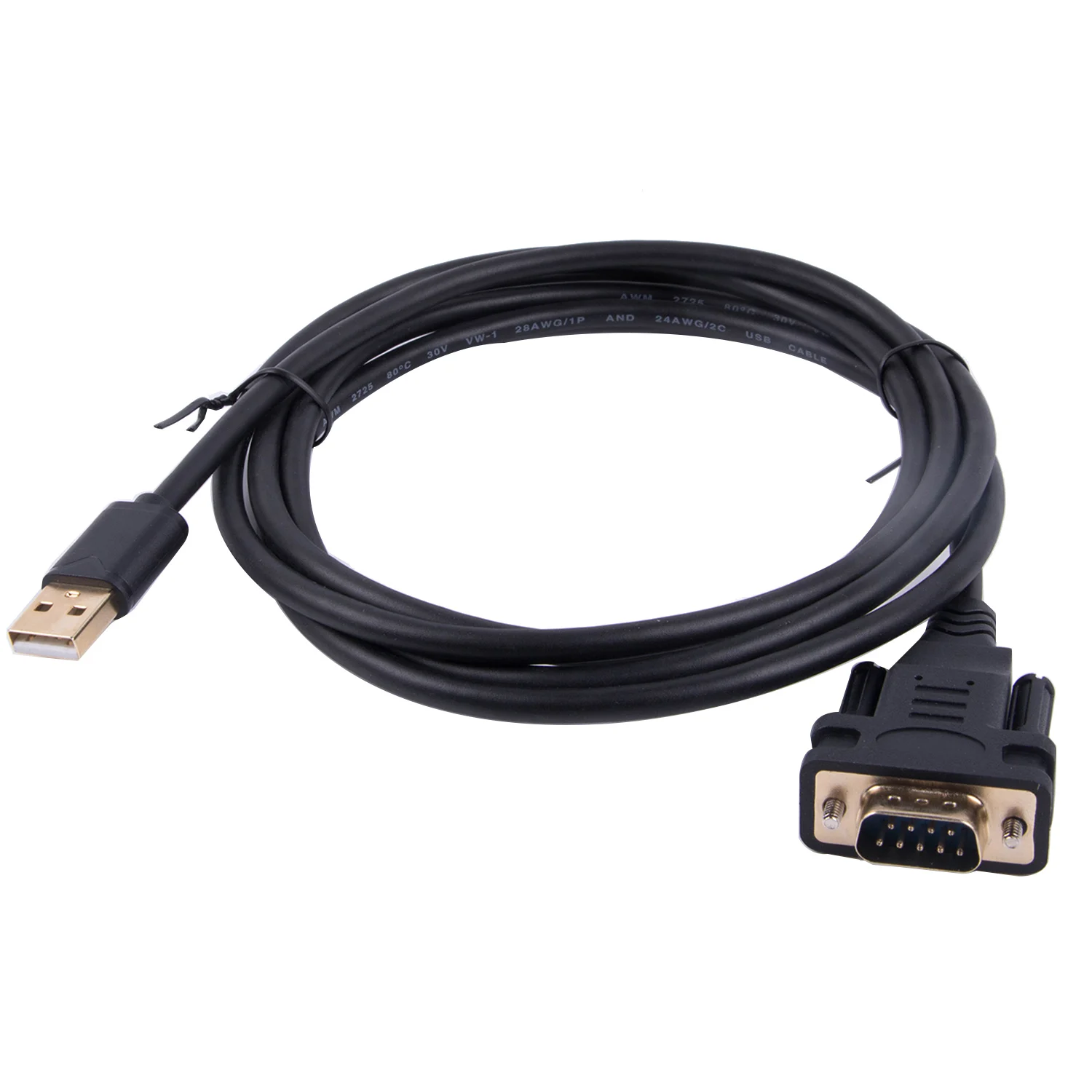 Usb To Rs232 Serial Cable Converter Pda Db9 Male 9 Pin Cable Adapter ...