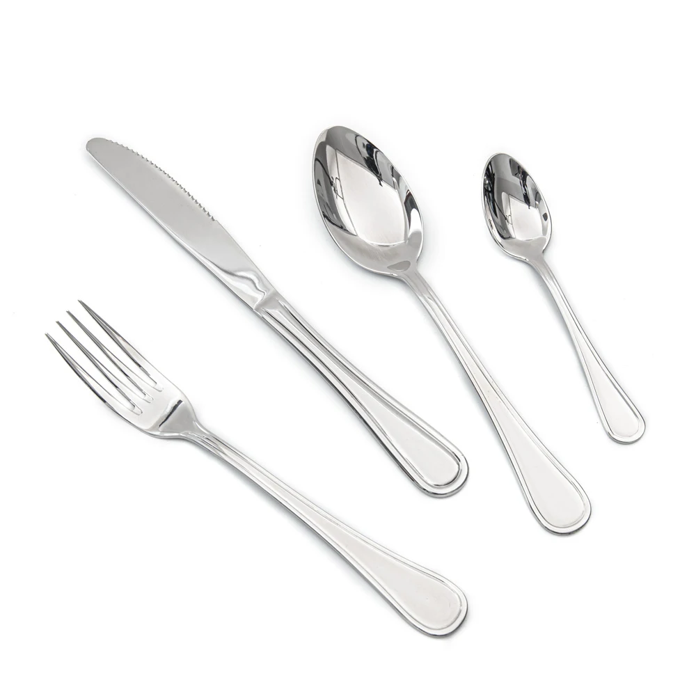 Wholesale Classical 18/0 Stainless Steel Cutlery Set Nice Silver ...
