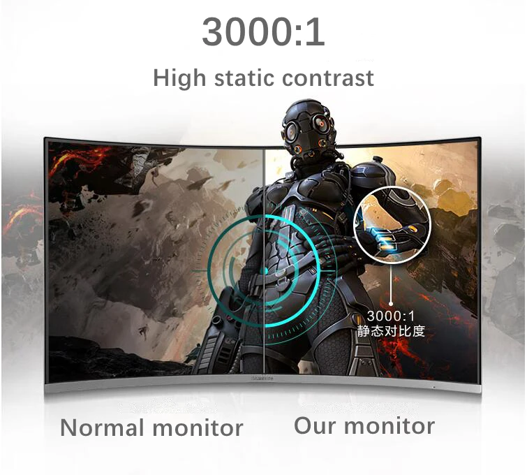 Wholesale 2k 4k 144hz Monitor 27 /24 Inch Gaming Curved Monitor - Buy ...