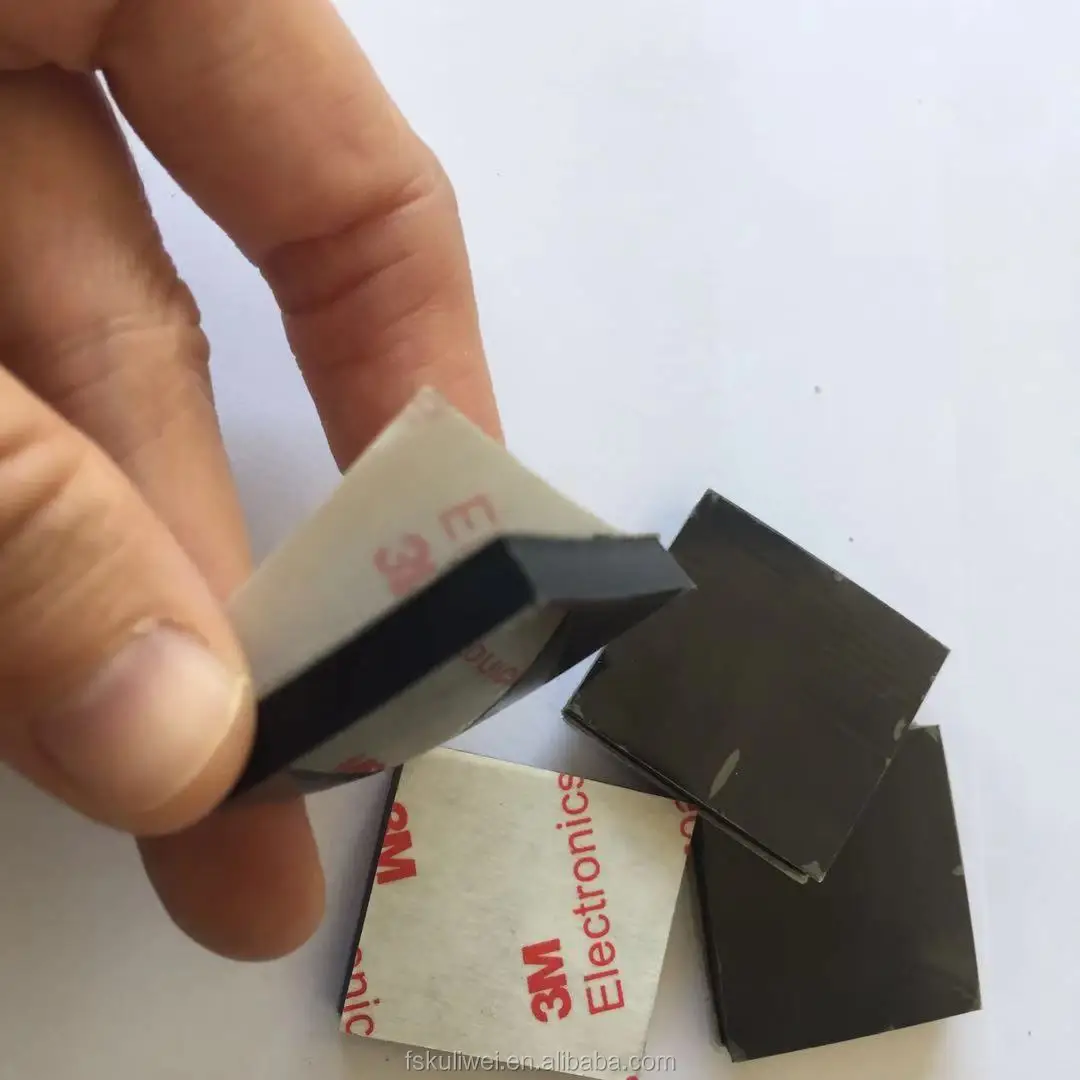 Factory 3m Adhesive Non Slip Single Sided Sticky Silicone Rubber Pads ...