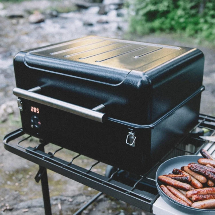 Portable Folding Outdoor Barbecue Camping Suitcase Charcoal Mini BBQ ...