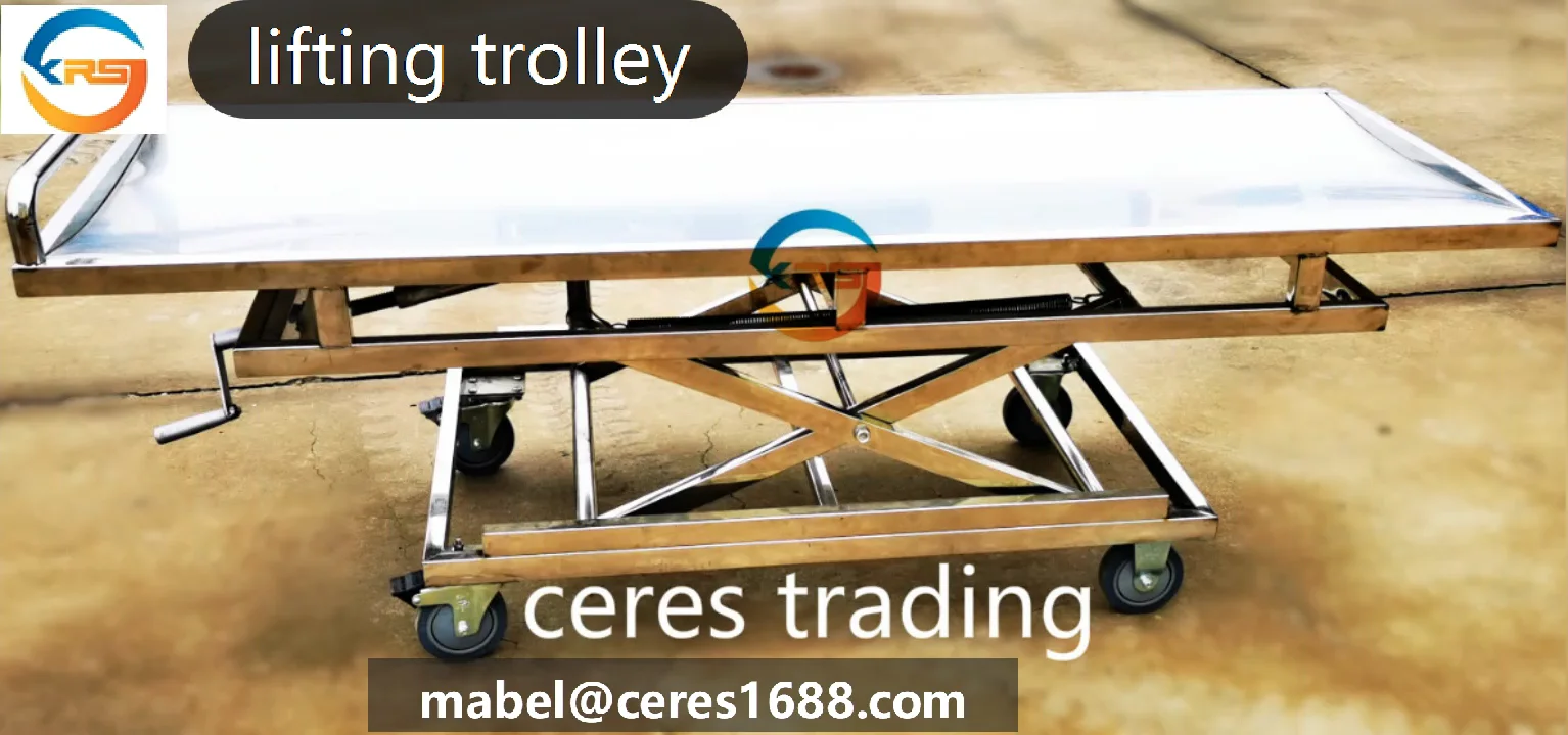 Funeral Hydraulic Mortuary Body And Casket Lifter - Buy Body Lifter ...