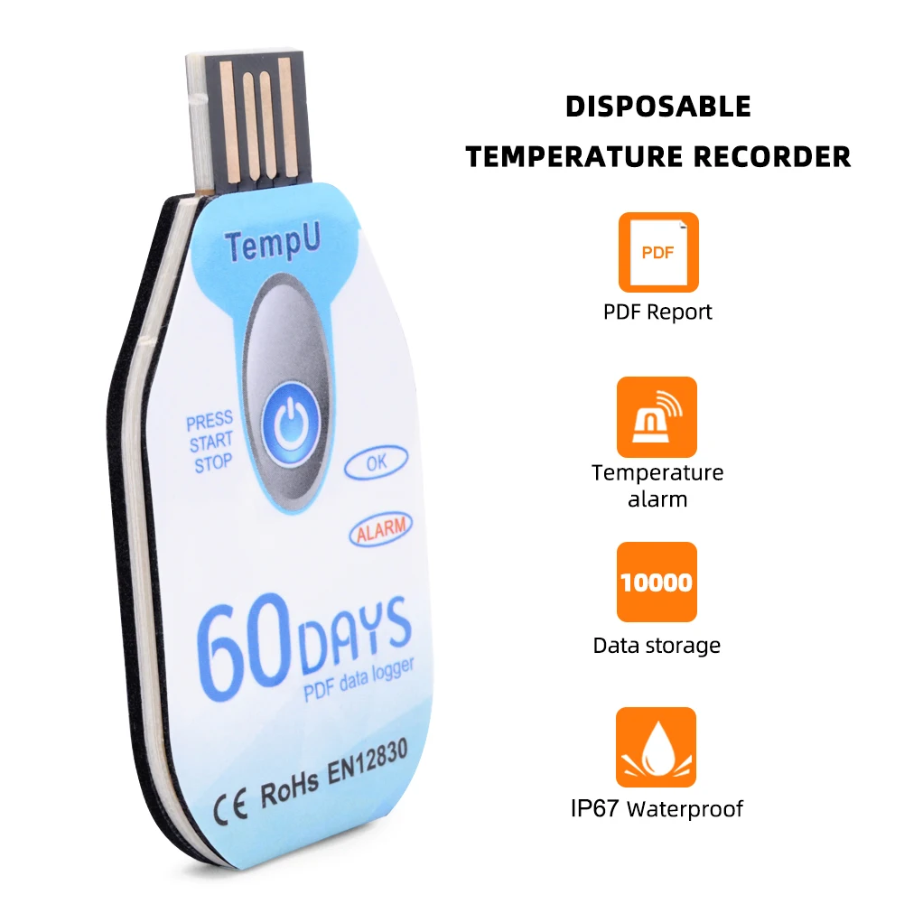 Temperature Data Logger - 60 Days Record Every 10mins