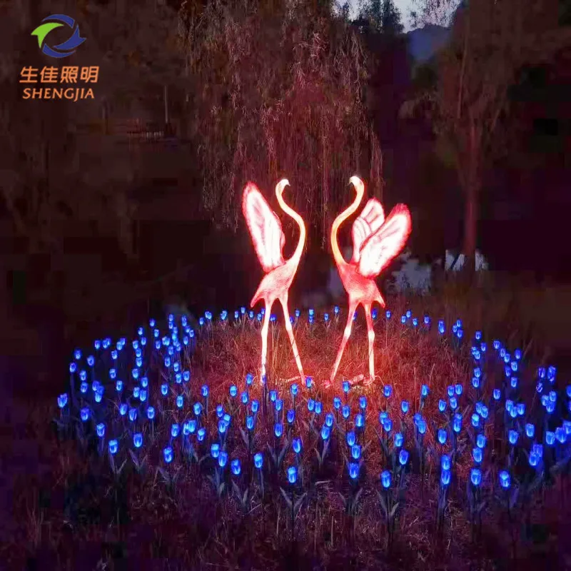 Shengjia Outdoor LED Tulip Lights - Perfect for New Year