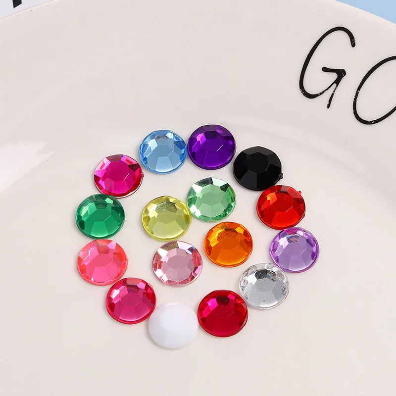 Factory Wholesale Table Acrylic Flat Bottom Drill Flat Cut Loose ...