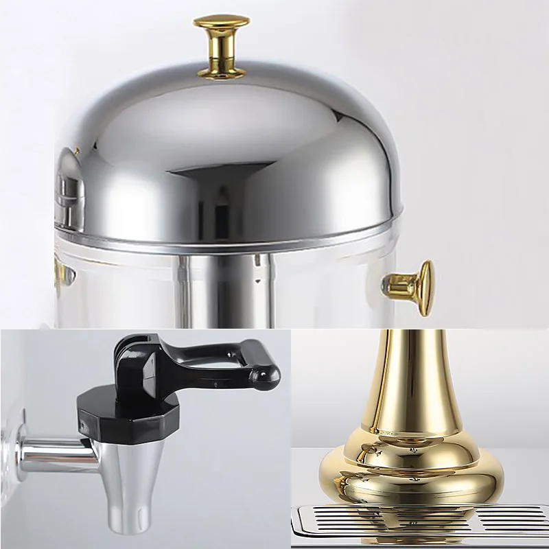 3 Compartment Fruit Juice Dispenser Machine Automatic Soft Refrigerated ...