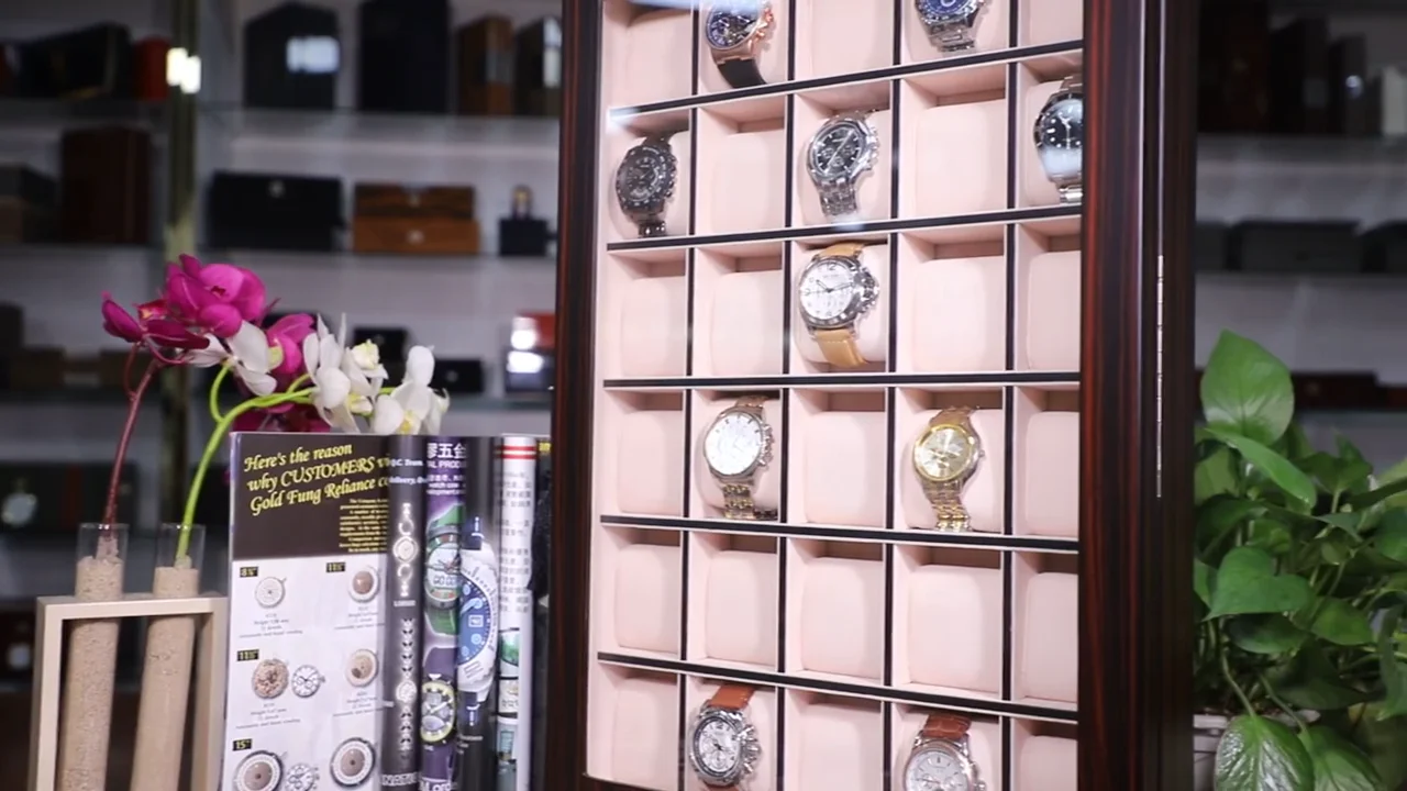 30 Slots Large Collection Watch Display Stand Cabinet Wall - Buy Stand ...