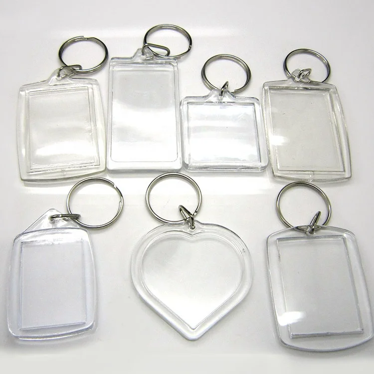 Wholesale Cheap Custom Rectangle Blank Acrylic Key Chain Printing ...