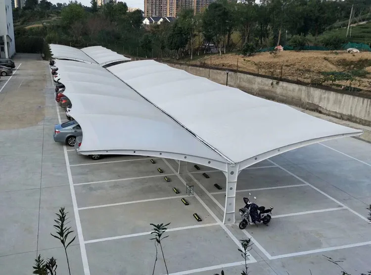 Car Parking Sun Metal Roofing Shed Canopy Tent,Pvc Pvdf Shed Steel ...