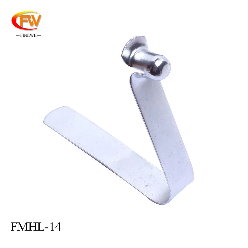 Customized Spring Steel Button Pins - V Shape Flat Metal