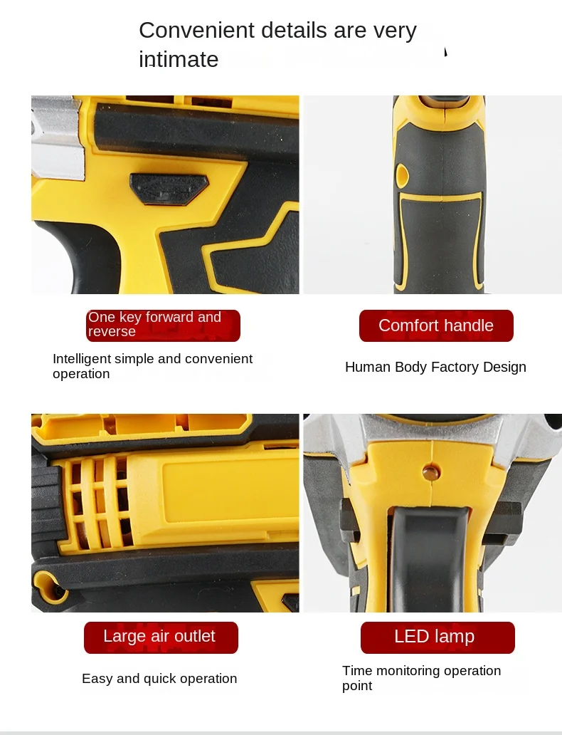 Multi-purpose Rechargeable Handheld Cordless Drill - Easy to Operate