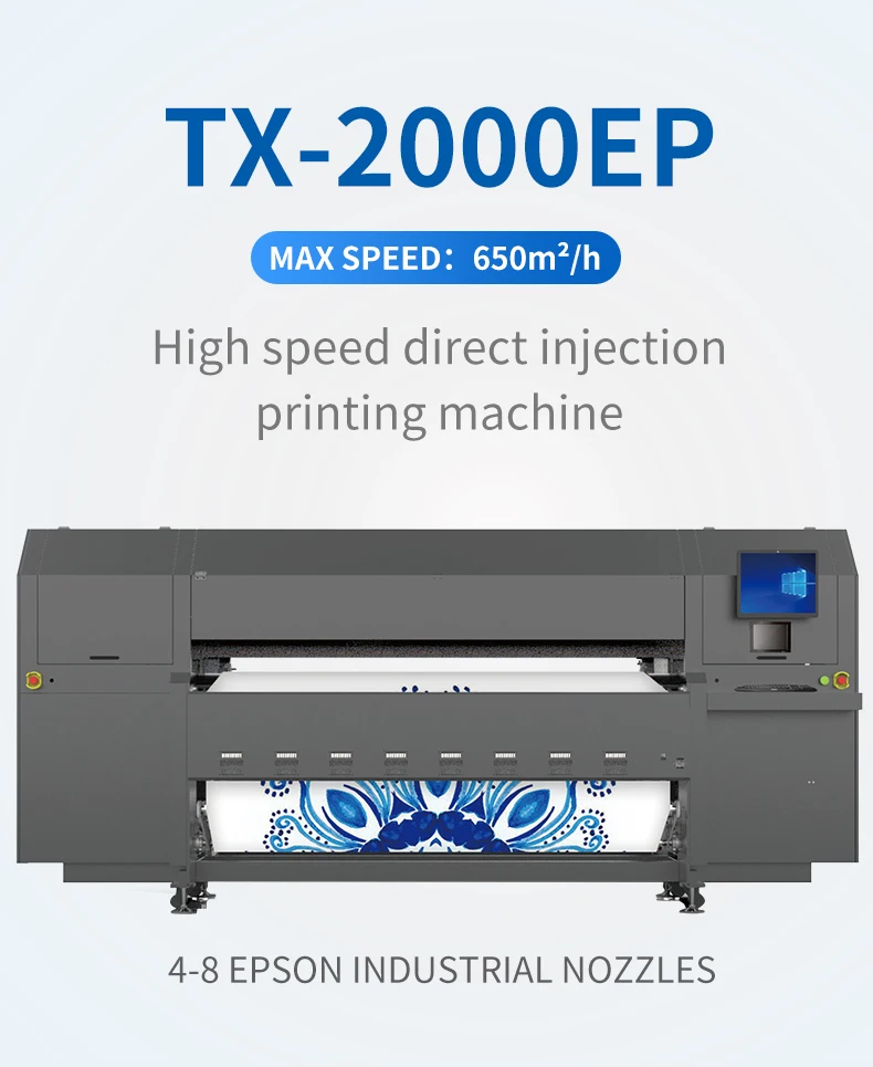 2000mm High Speed Industrial Sublimation Printer for Textiles