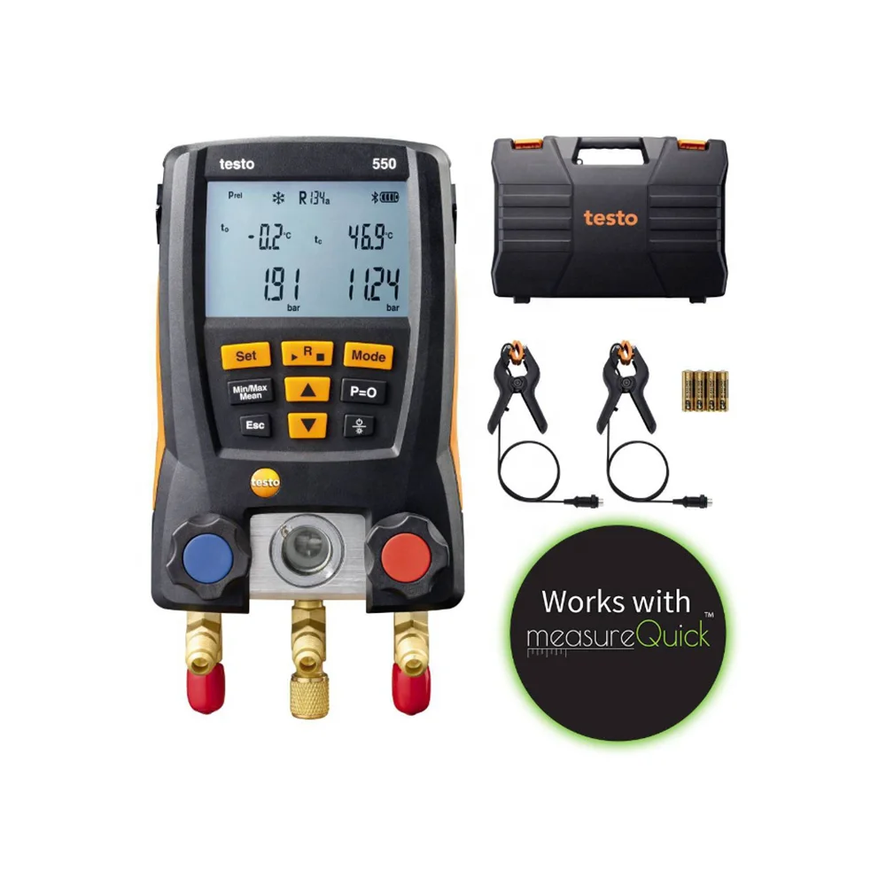 100%new Testo 549/testo 550 Digital Manifold Large 2-line Backlit ...