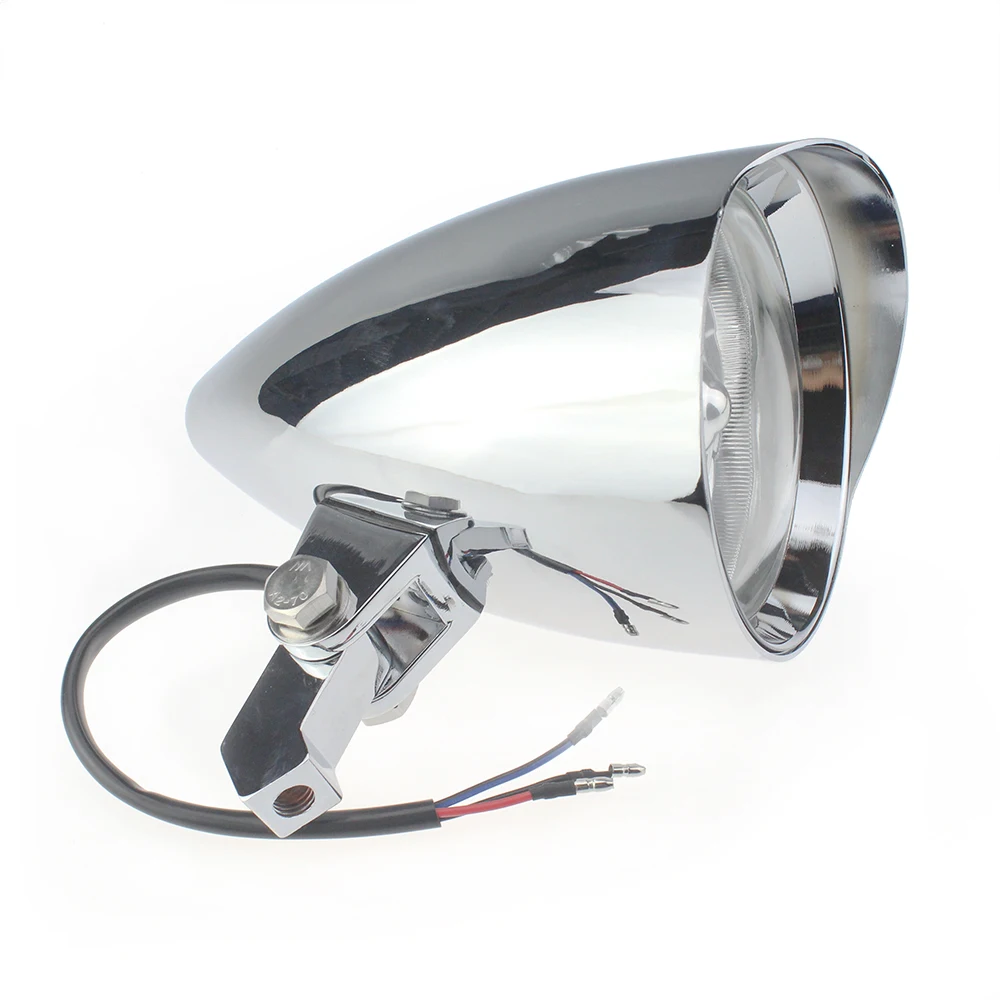 4-1/2" Aluminum Bullet Motorcycle Headlight for Harley