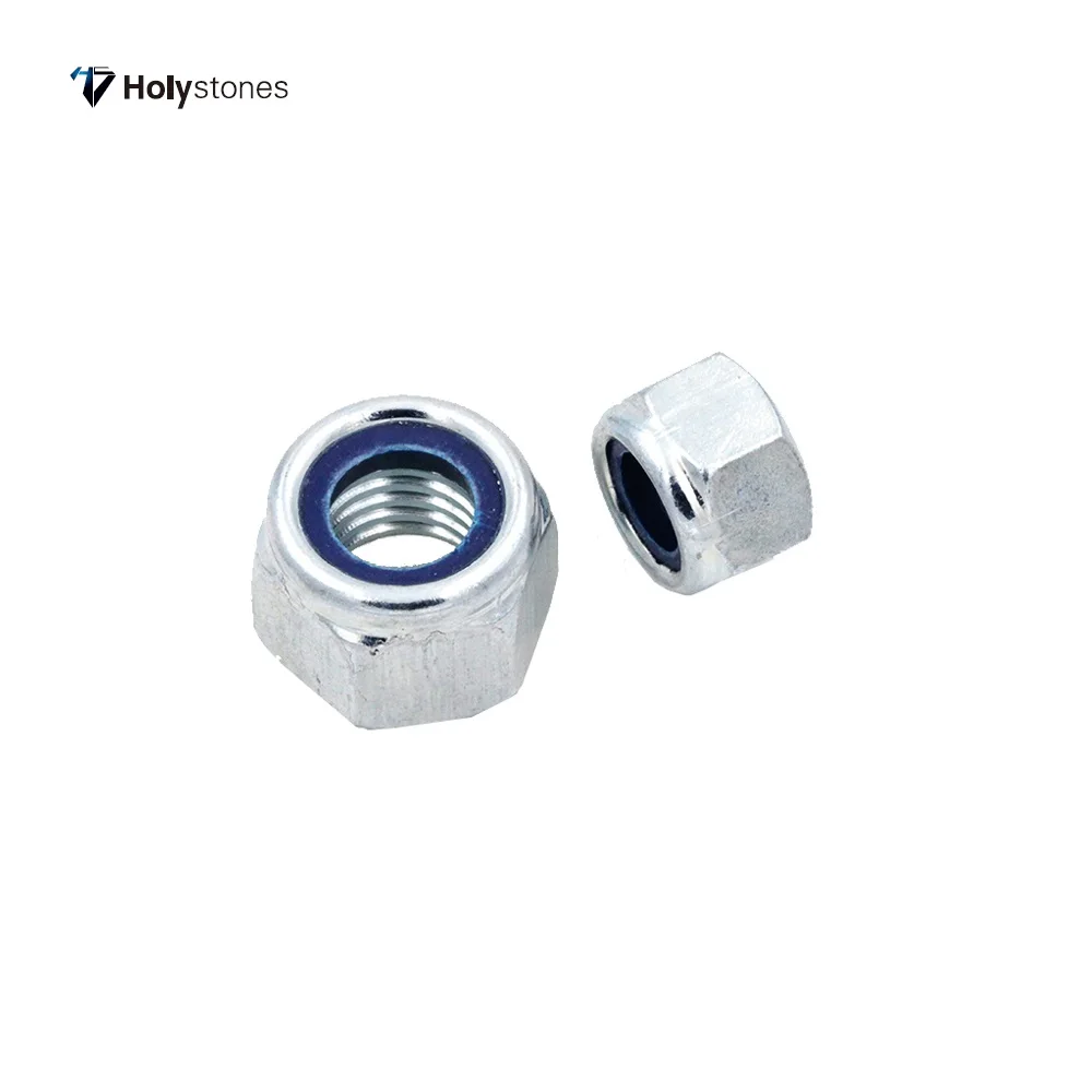 Zinc Plated Hex Nylon Insert Lock Nut Prevailing Torque Type Hexagon ...