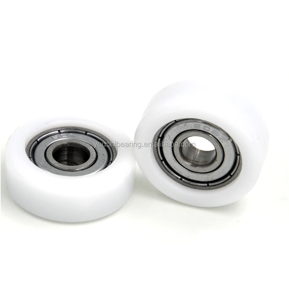 30mm Nylon Sliding Door Track Roller 608z Bearing Plastic Coated Wheel ...