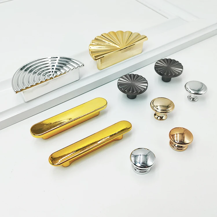 Gold Mushroom Plastic Knob Furniture Handles Kitchen Cabinet Drawer ...