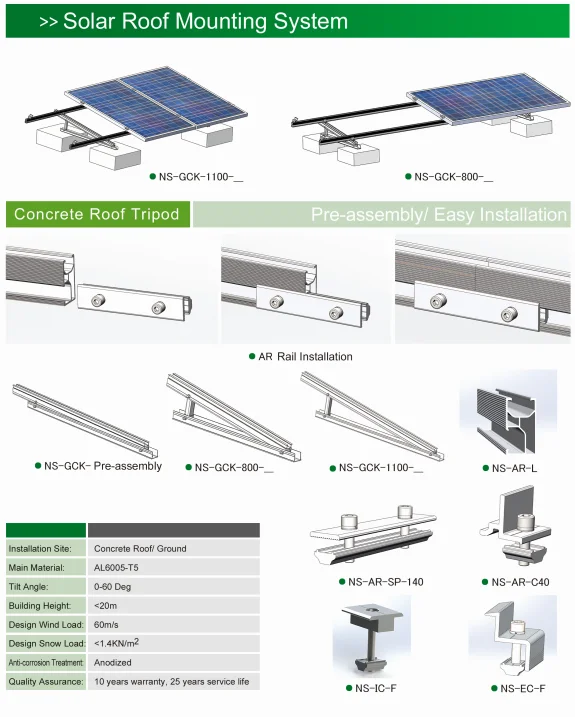 Solar Modules Metal Roof Solar Racking Structure System Solar Roof ...