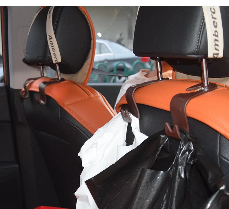 Newest Car Seat Back Hock/hook Pp Car Interior Hook For Hanging Rubbish ...