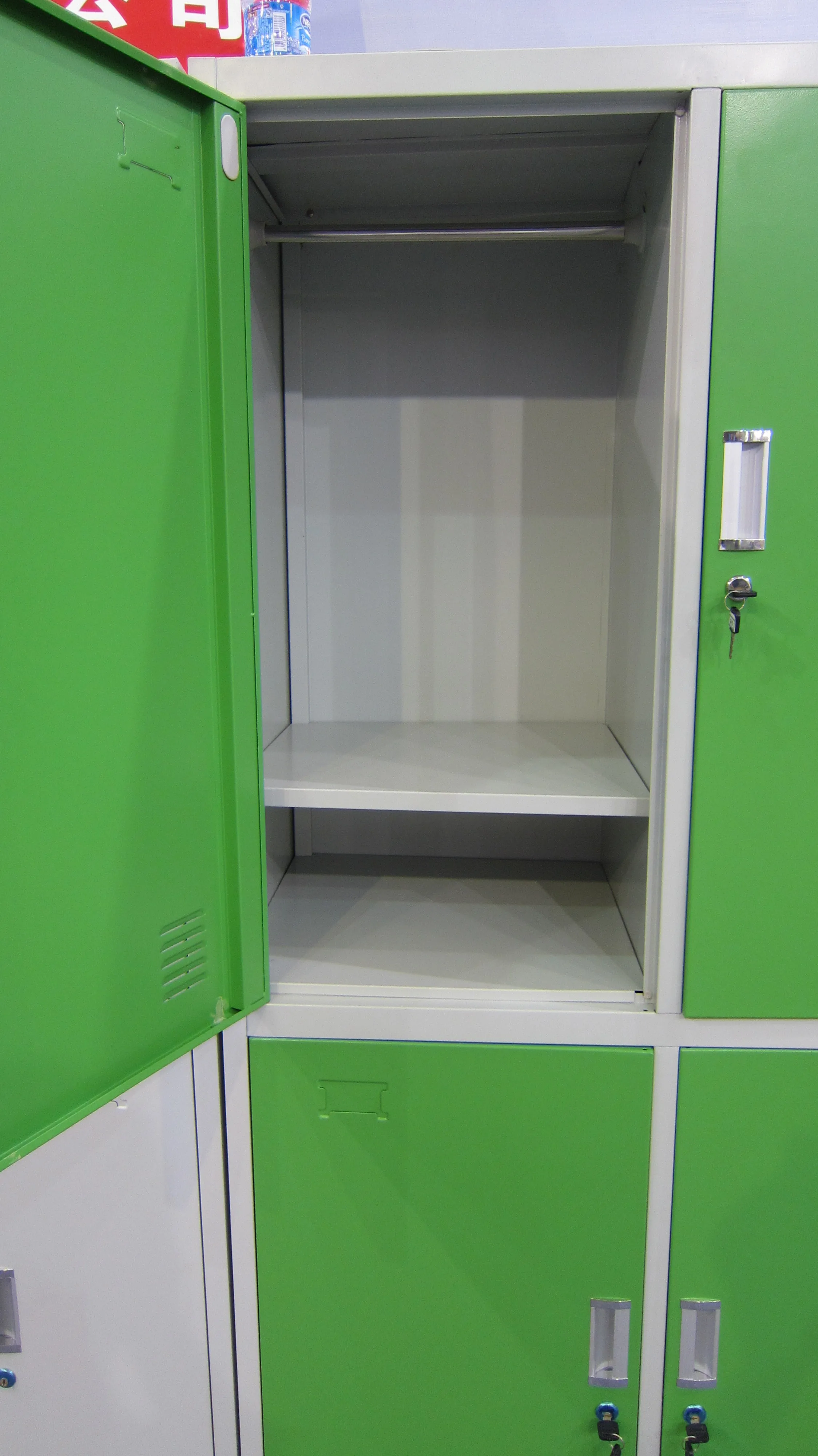 Iron Locker Smooth Surafce Four Door Cabinet Metal Sports Lockers For ...