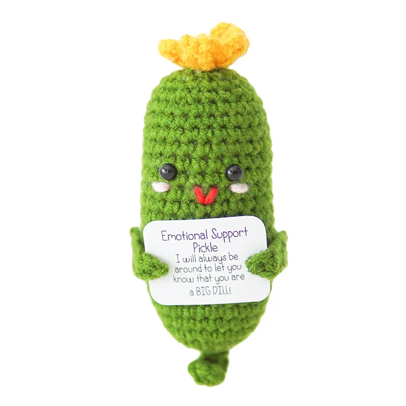 Cute Crocheted Keychain Toys - Eco-Friendly Vegetable Dolls