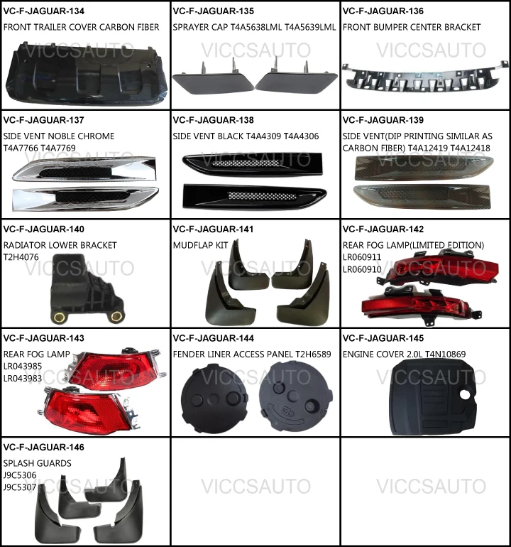 Oem T4a6187lml For Jaguar F-pace Auto Car Front Bumper W/radar Hole W ...