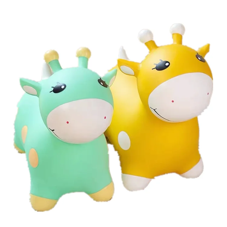High Quality Inflatable Plastic Toy Deer Hopper Animal for Kids Jumping ...