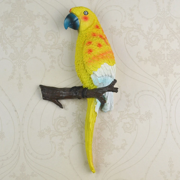 Wall Tree Hanging Parrot Home Art Wall Parrot Decoration Art Decoration ...