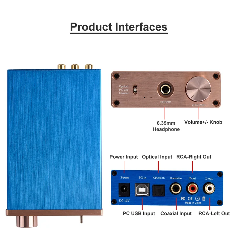 24bit 192khz USB DAC Adapter - Hi-Fi Sound for PC Audio