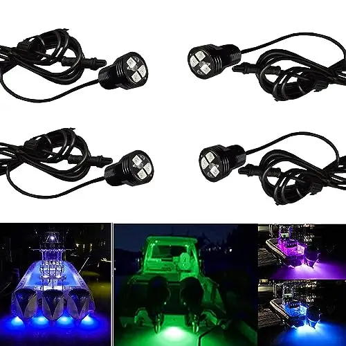 Kingshowstar Boat Drain Plug LED Light - RGB & IP68 Waterproof