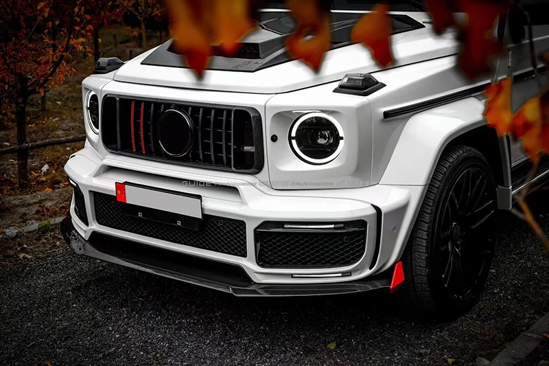 Car Accessories Front Lip Bumper Spoiler Dry Carbon Fiber G-class W464 B900 Rocket Style - Buy ...