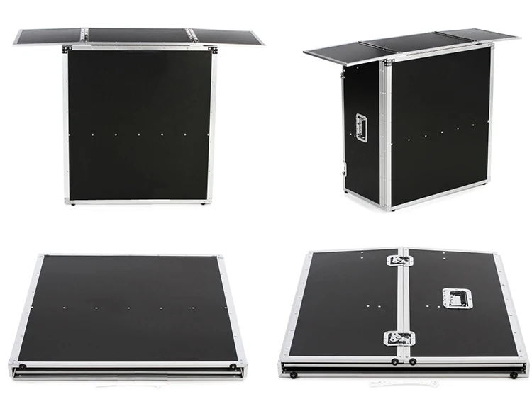 Portable Fold-out Dj Table Stand Dj Flight Case For Bar Party ...