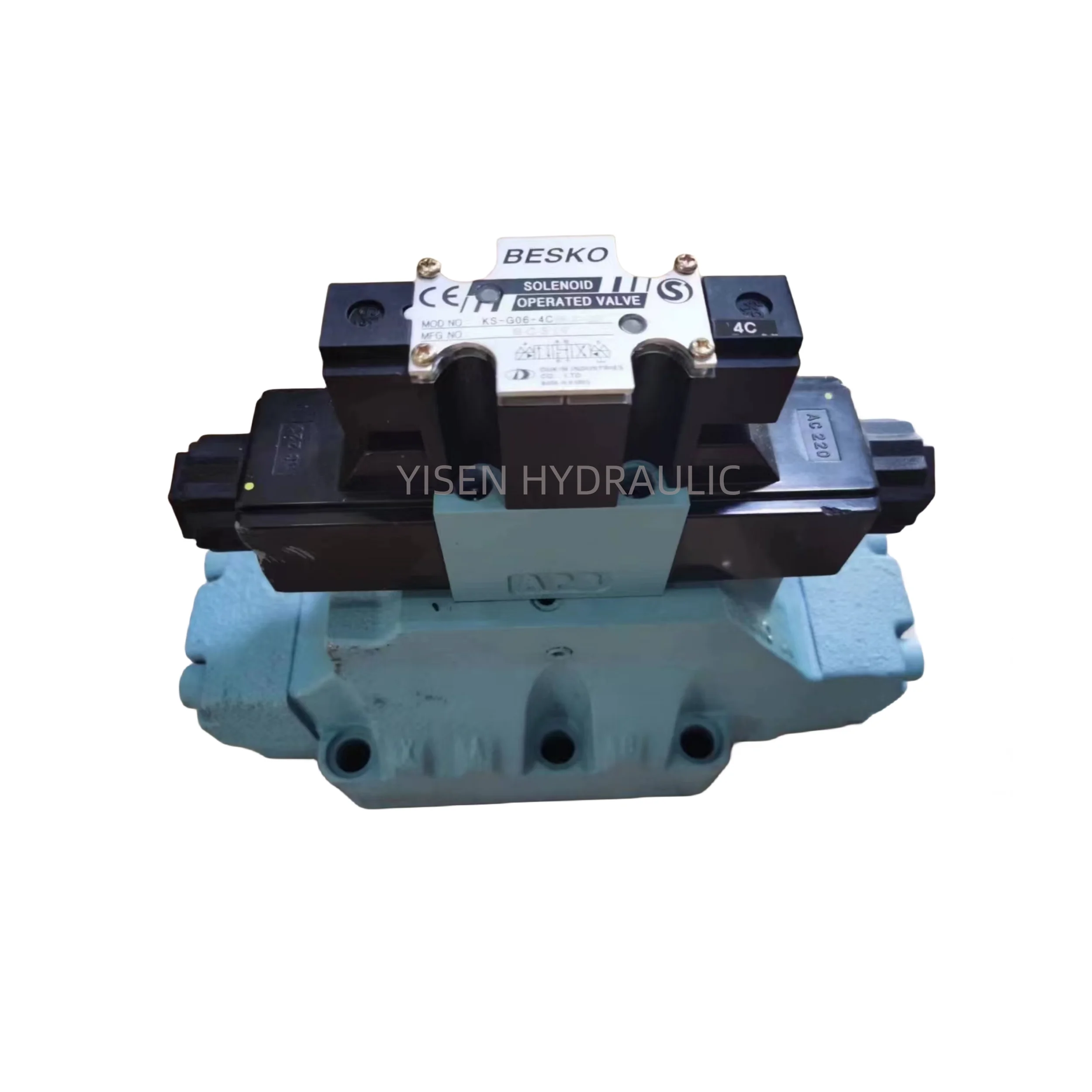 Korea BESKO Solenoid Valve KSO-G02 - Reliable Hydraulic Solutions
