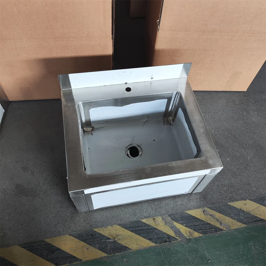 Customized Knee Operated Hand Washing Sink Basin 304 Stainless Steel ...