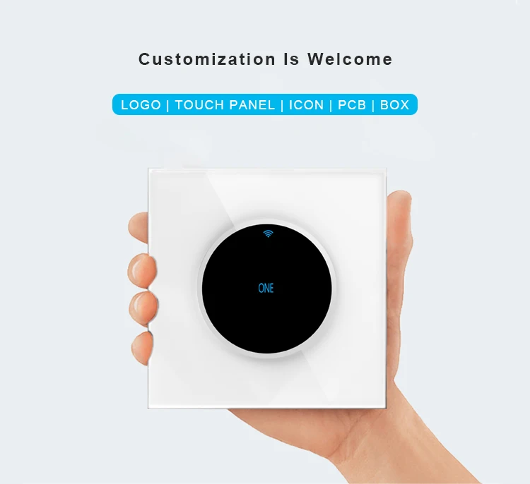 Oem 86x86mm Wifi Smart Control Smart Touch 40a Wifi Switch 1 Gang For ...