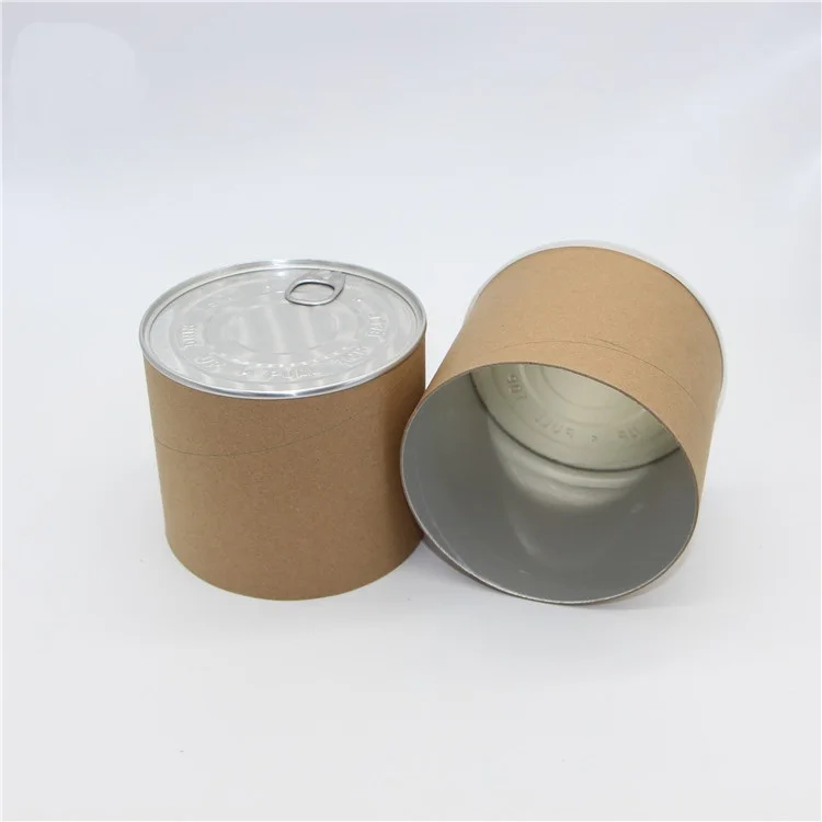 Kraft Paper Tubes with Easy Peel off Lids for PET Food