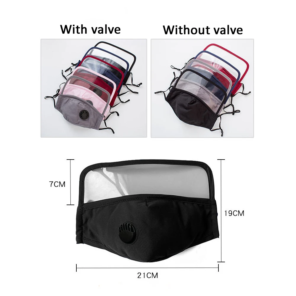 Reusable Plastic Pvc Face Cover Anti-fog Face Shield Transparent ...