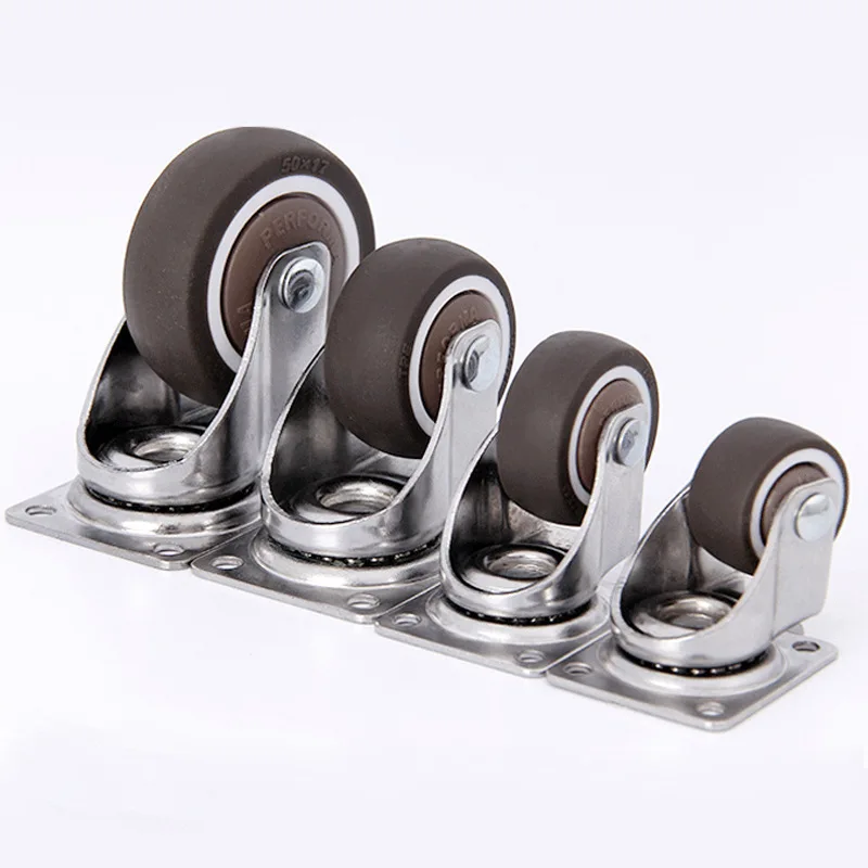 1 Inch Small Tiny Shopping Cart Wheel Trolley Swivel Caster Wheels Tpr ...