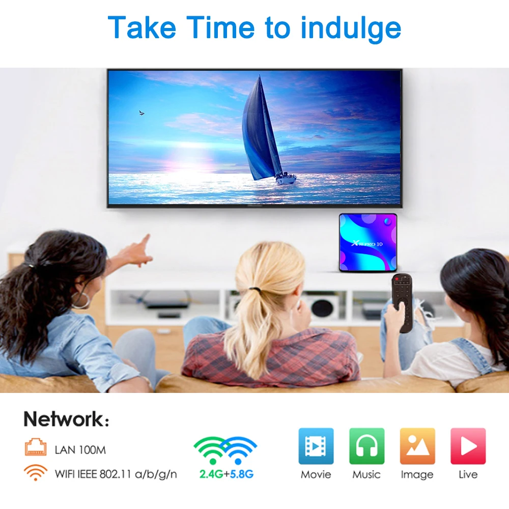 X88 PRO10 RK3318 Smart TV Box - Android 11, 4K Support
