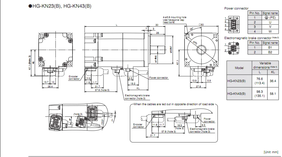 Mitsubishi 400W HG-KN43(B)J Servo Motor - High Performance