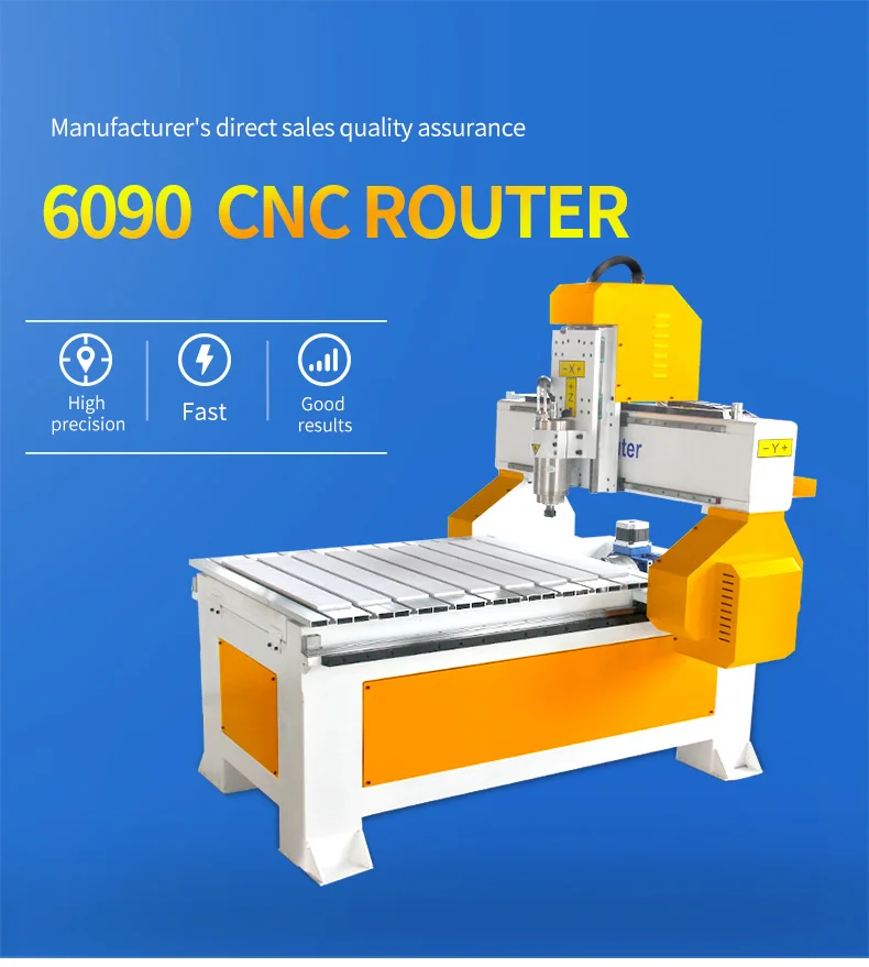 2200w Water Cooling Spindle Mini 6090 Advertising Cnc Router 3d Wood ...
