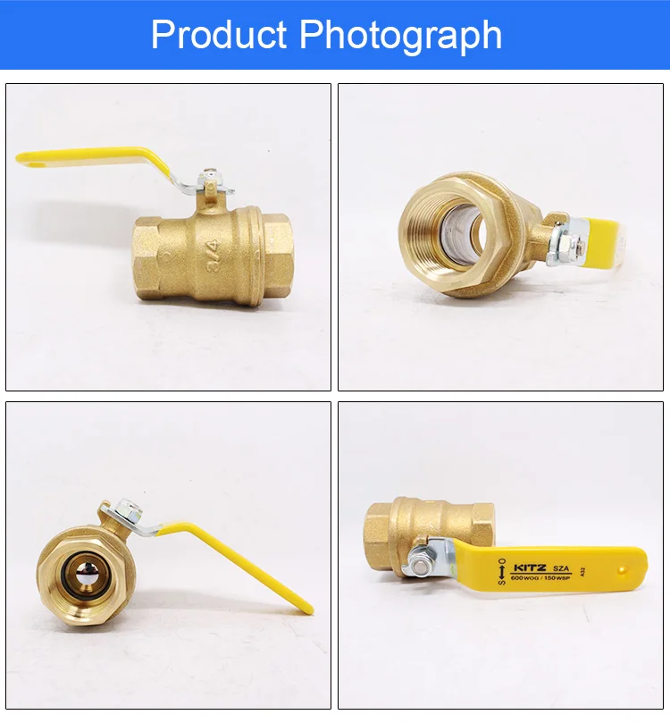 Kitz Type 600 Brass Ball Valve 1/2 DN15 - Manual Control for Water, Oil ...