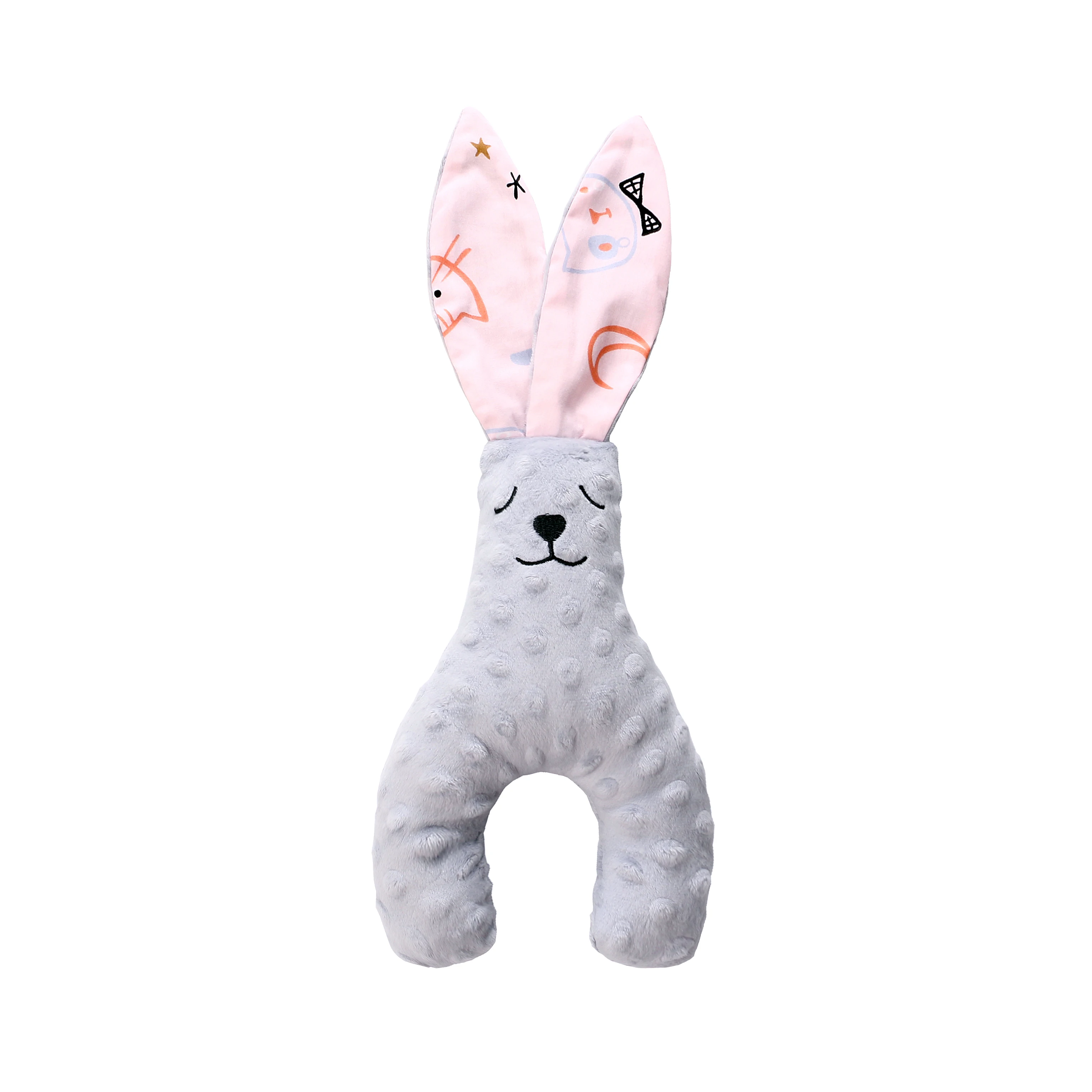 Minky Bunny Faux Down Toddler Stuffed Animal Plush Lovey Calming ...