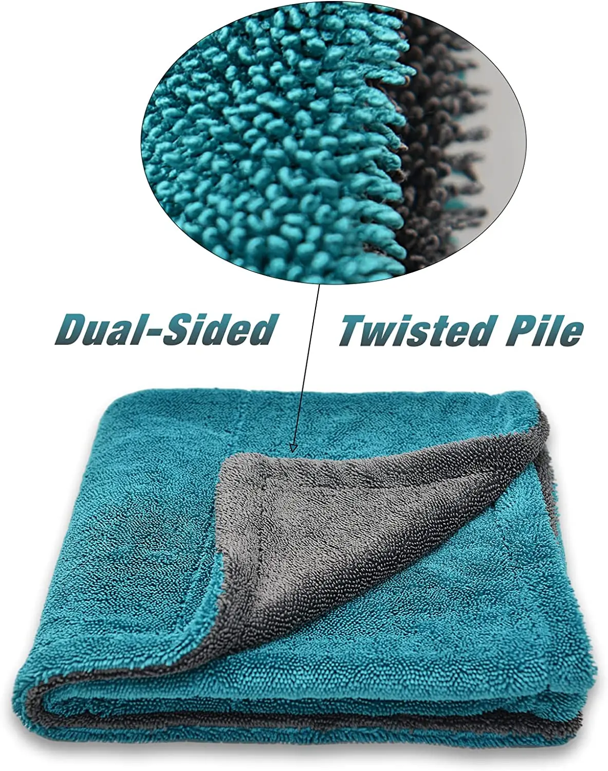 Korea 60x90cm Double Microfiber Towel - Quick-Dry & Absorbent