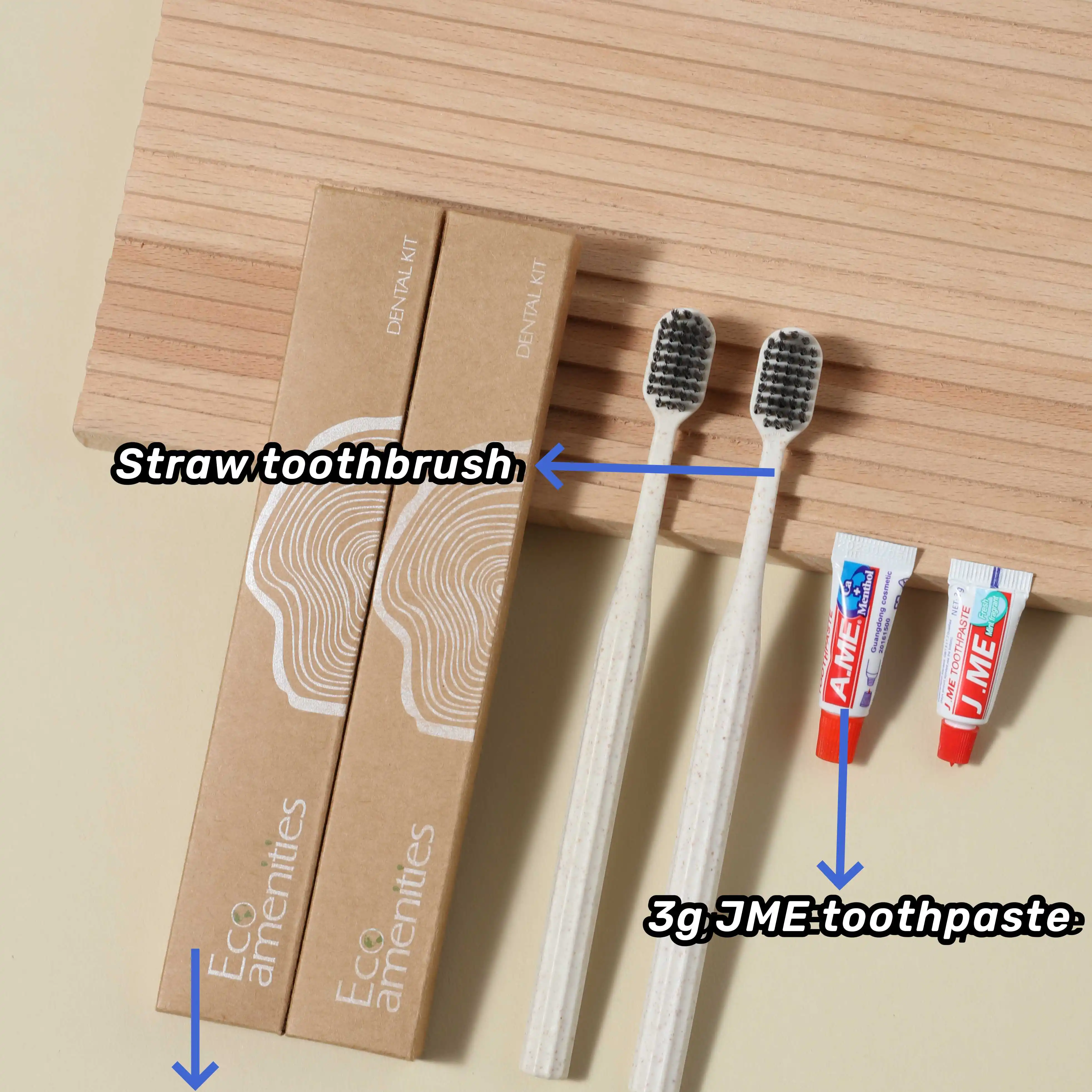 Customized Disposable Mini Toiletry Set Dental Kits Toothbrush Bathroom ...