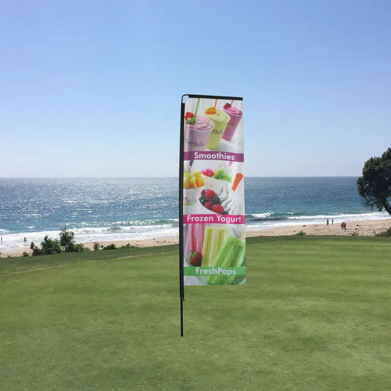 Outdoor Printed Beach Feather Flag - Promotional Advertising