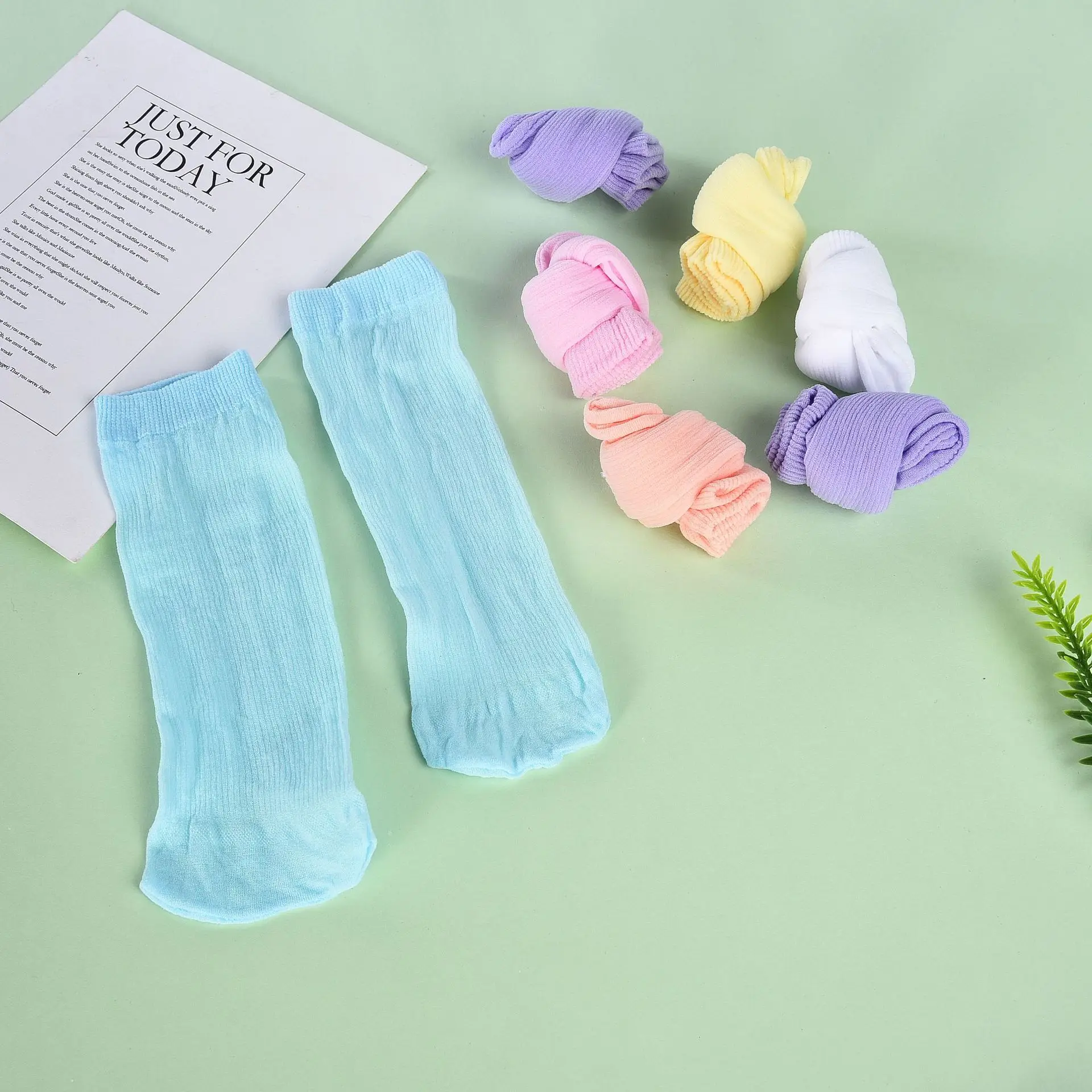 Wholesale Multi Color One Time Disposable Try on Socks