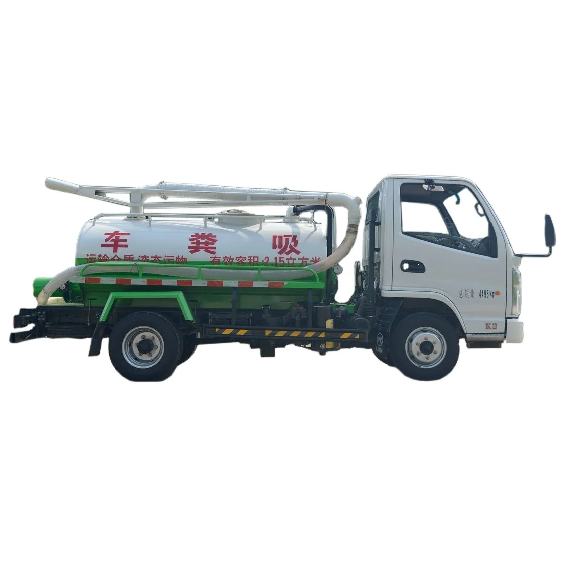 Small 3m3 1000 Gallon Waste Septic Tanker Vacuum Truck High Pressure ...